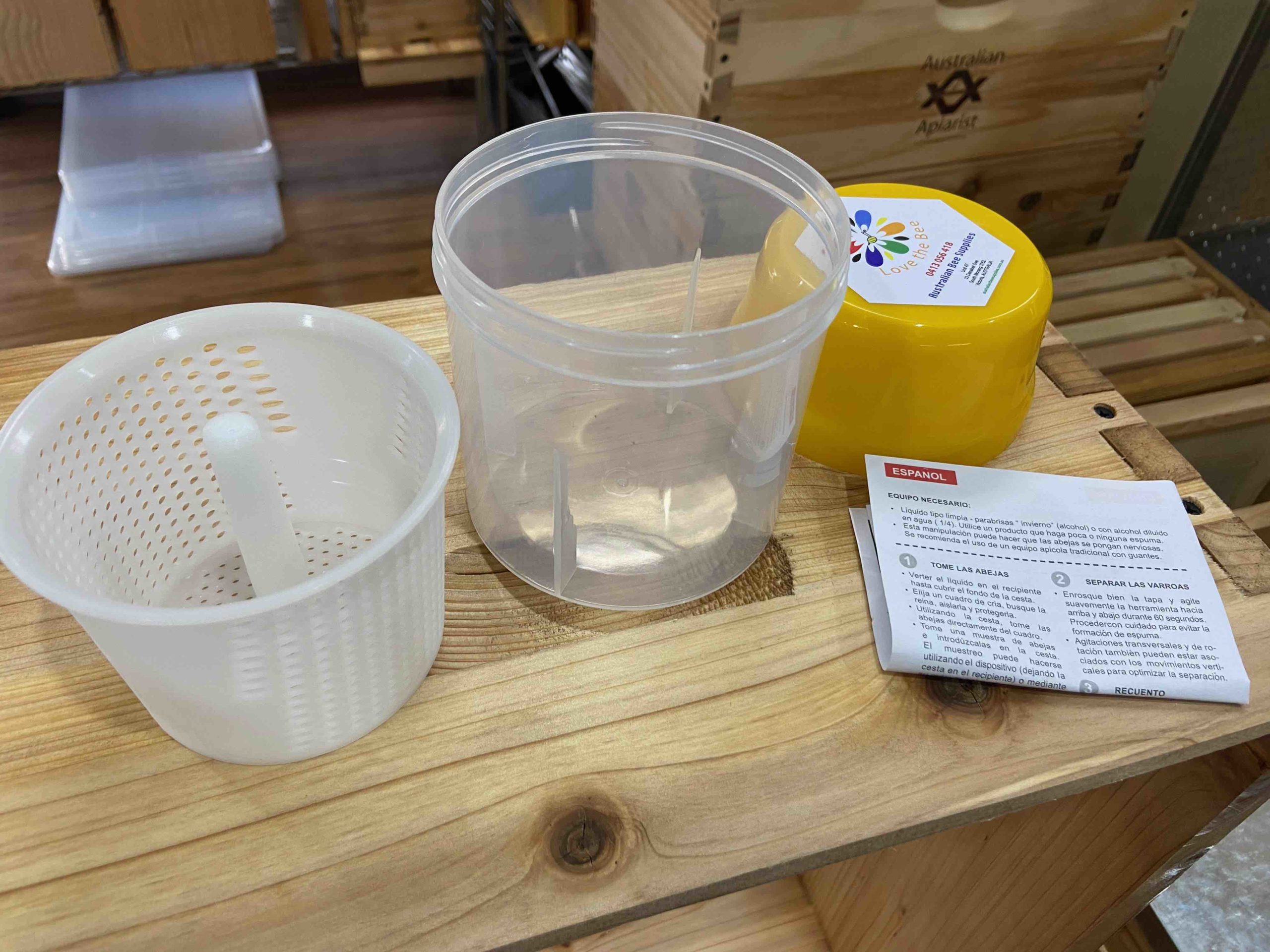 Sgar shaker test, varroa mite