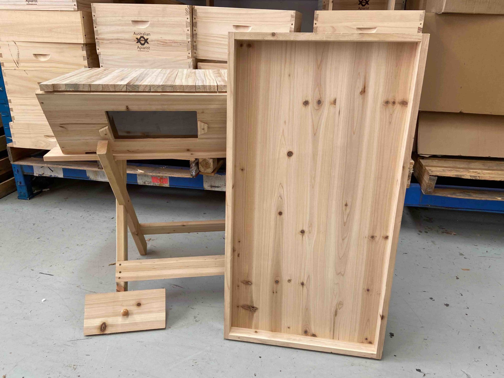 Beehive Kenyan Top Bar UNASSEMBLED RAW 27 Frames Wide