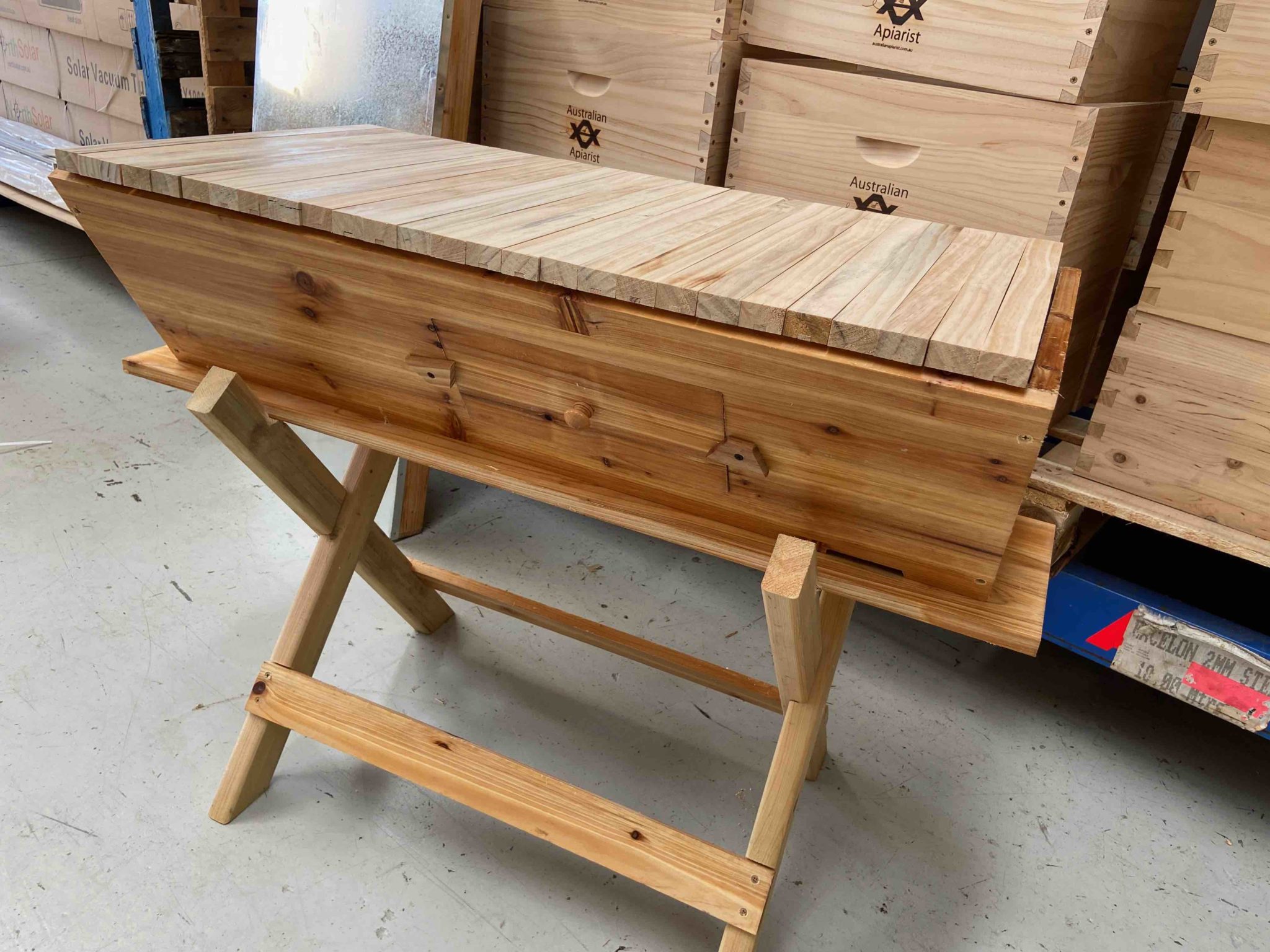 Beehive Kenyan Top Bar UNASSEMBLED RAW 27 Frames Wide