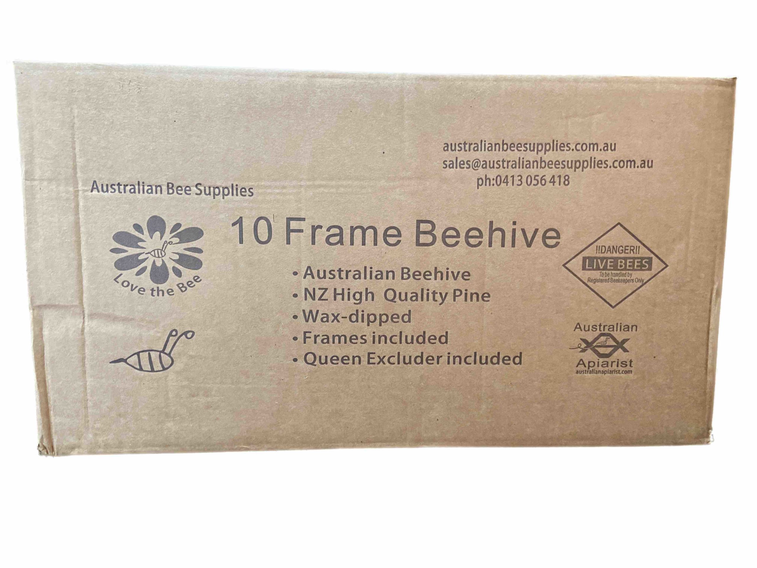 Beehive - 10 frame | Beehive Special 1| Flat Roof UNASSEMBLED WD