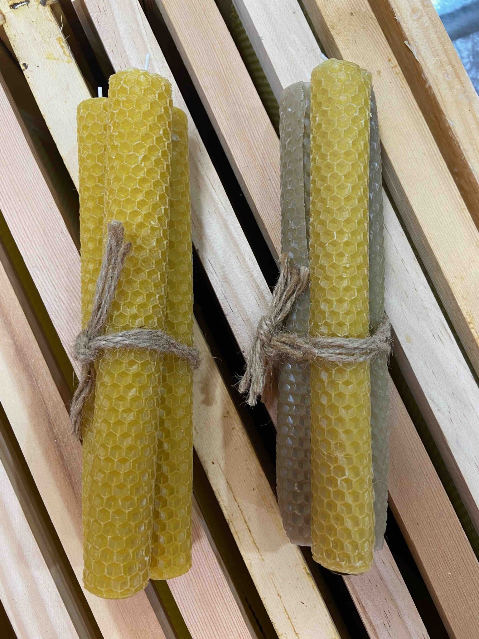 Hand rolled 100% Pure Beeswax Candles - Australian Bee Supplies