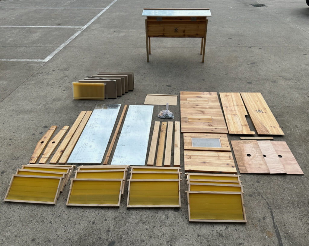 Beehive Long Langstroth UNASSEMBLED Wax Dipped 28 Frames Wide